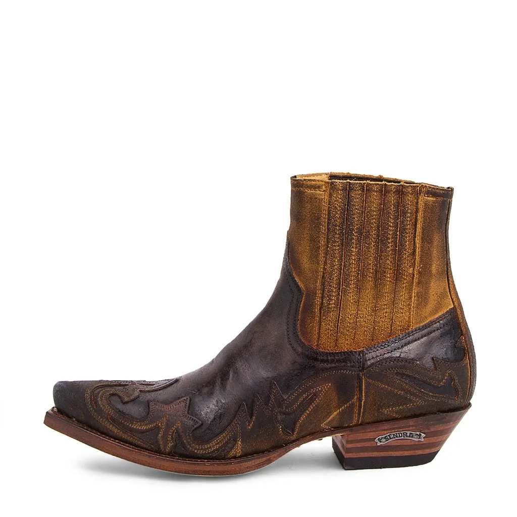 Botine Cowboy Unisex Sendra Boots 4660 Cuervo SERRAJE CAMELLO-BARBADOS ...
