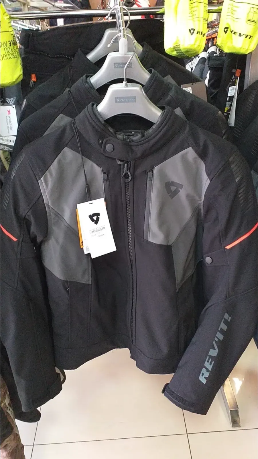 Geacă Moto din Textil REVIT CATALYST H2O · Negru / Gri - BBMoto