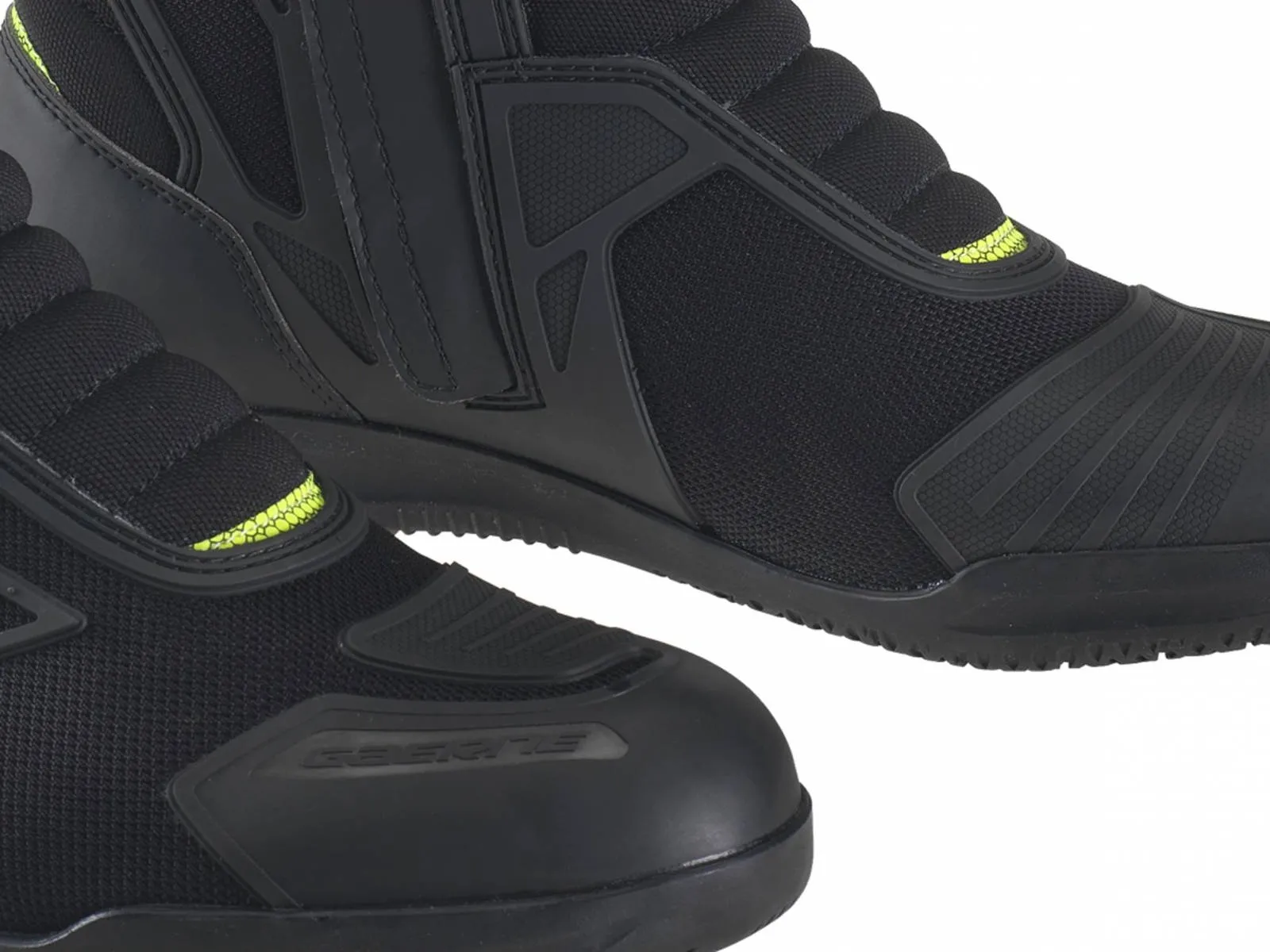 Ghete Moto GoreTex GAERNE G-HELIUM · Negru / Verde-Fluo - BBMoto